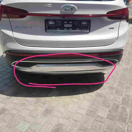 Hyundai santa fe bamper naklatka