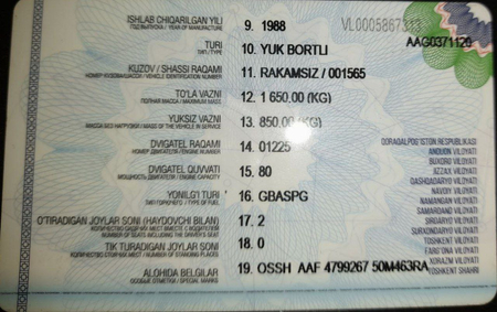 Moshina holati yaxshi