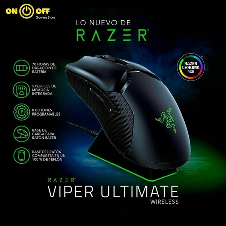 СКИДКА! RAZER VIPER Ultimate Black DPI 20K мышка/мышь + mouse dock