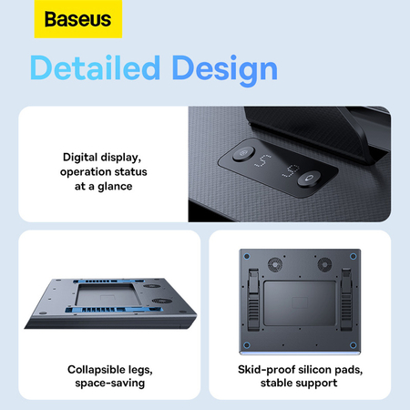 охлаждающая подставка для ноутбука Baseus ThermoCool RGB
