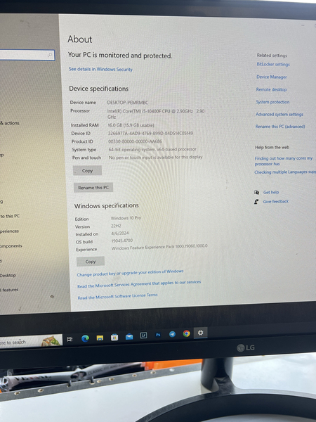 Pc 2000 gb Toshiba 16 gb Ram 500 gb M.2 NVME
