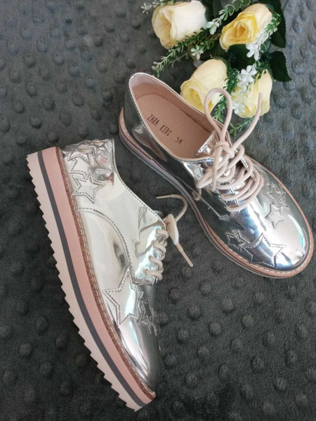 Новые броги оксфорды для девочек ZARA