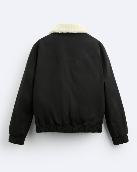 Зимняя курта с воротником от ZARA