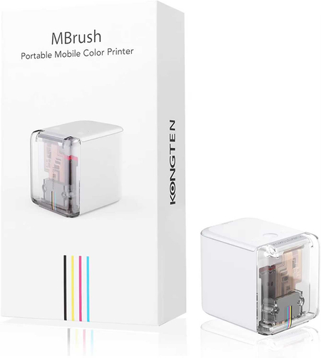 Ручной цветной портативный принтер MBrush, краска на водной основе