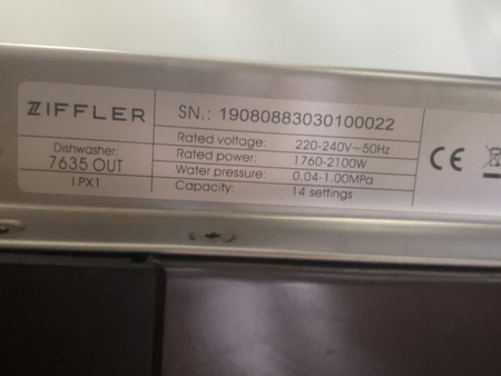 Продаётся посудомоичная машина Ziffler