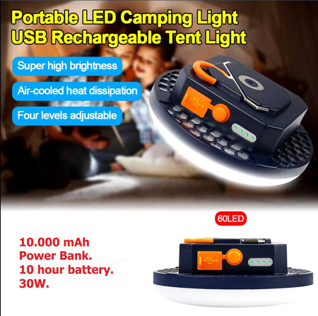 LED Lampa Chiroq Fonarik 10 soatga yetadigan yorug\\\'lik. 10.000 mAh
