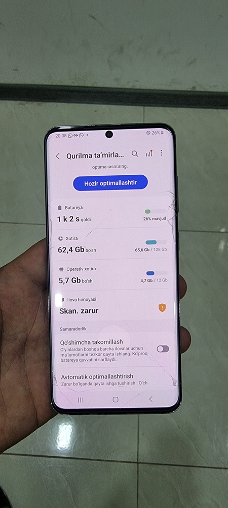Galaxy S20 / 12/128 GB sotiladi