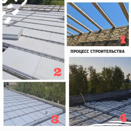 Янги технология монолит ораёпма (несъёмная опалубка для перекрытия)