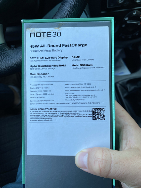 infinix Note30 256/16 Gb