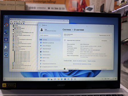 Acer core i3 12 avlodni ozro ishlatilganidan arzonro narxda