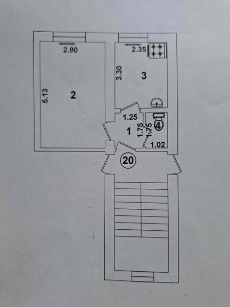 Продам квартиру , Чиланзар 2 квартал ( ориентир Аллея Гагарина )