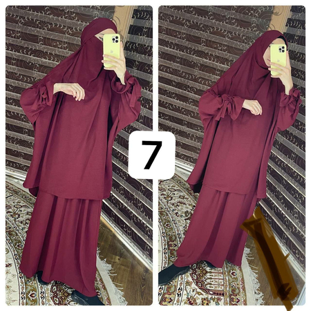 Muslima ayollar uchun yupqa matodan Ximara