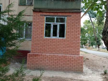 Балконга гишт терамиз кладка балкон кирпич