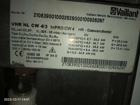 Продам инструкцию Viallant VHR NL CW 3/3,4/3 на русском