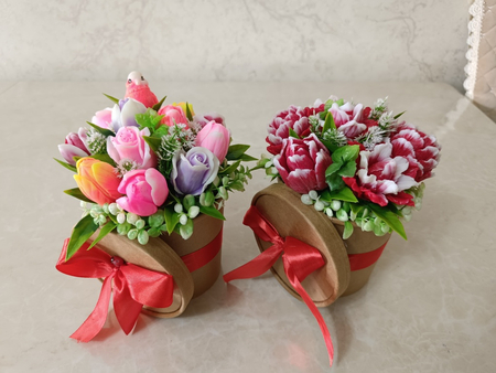 Мини Букеты из мыло