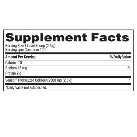 Verisol Collagen 300gr USA- гидролизованный коллагеновый порошок