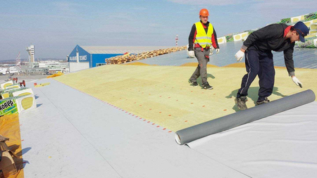 Профилированная мембрана. Мембрана HDPE. Мембрана ПВХ