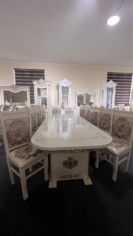 Stol stul kamplekt 12 talik arzon narxda xarid qilin skladan