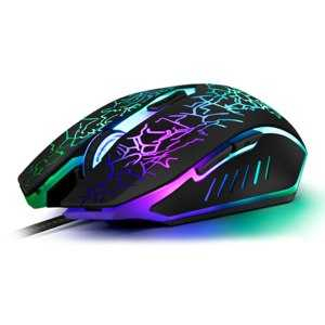 USB o'yin sichqonchasi F37 simli RGB yoritish bilan AKSIA UZUMda!