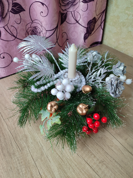 Новогодняя композиция тыква