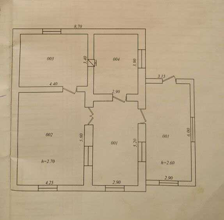 пос.Янгибазар дом 5,2-сотки 4-комн 83 м² недалеко автостанция базар
