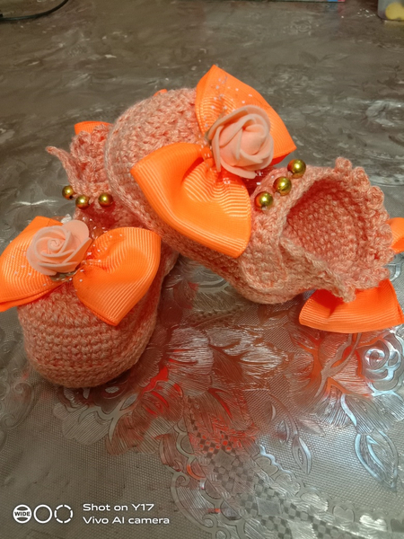 Персиковые башмачки!