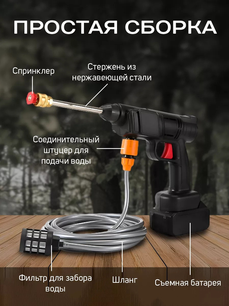 Минимойка карчер для автомобиля для дома аккумуляторная