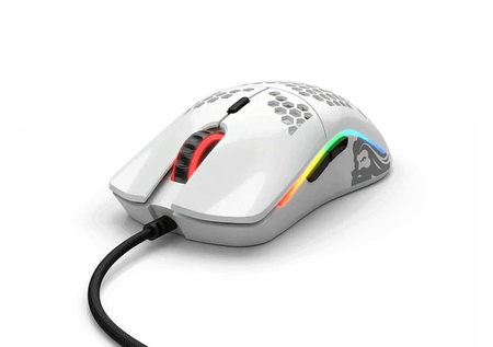 Игровая белая мышь RGB Glorious Model O Minus Glossy Matte Black White