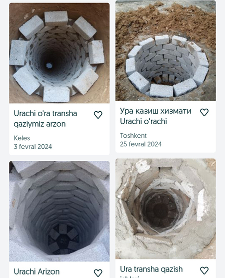 Ura transhiya tunil basseyn podvol qazish ishlarini qilamiz