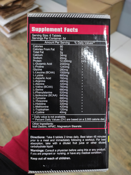 Amino HardCore 325tablets