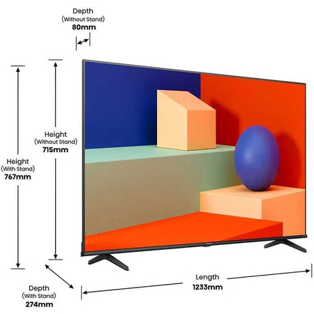 Телевизор Hisense 55* A63 4k UHD Smart TV + 2500 канал + доставка!