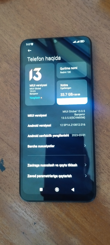 Redmi 12c pamiti 128 tali