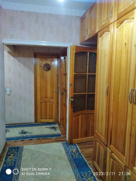 4 ком. квартира. Юнус.Обод 2-квартал Балкон 2.5x7.5  общая площадь 97