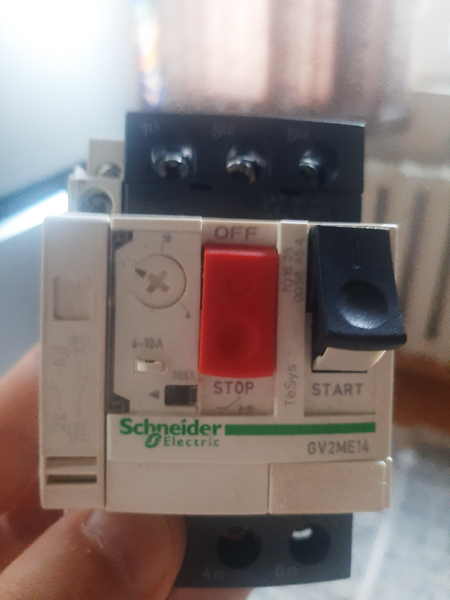 Автомат Schneider Gv2ME14. 6-10 A. С доп контактом