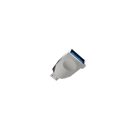 Переходник Hoco OTG UA10 Micro-USB A жемчужный никель