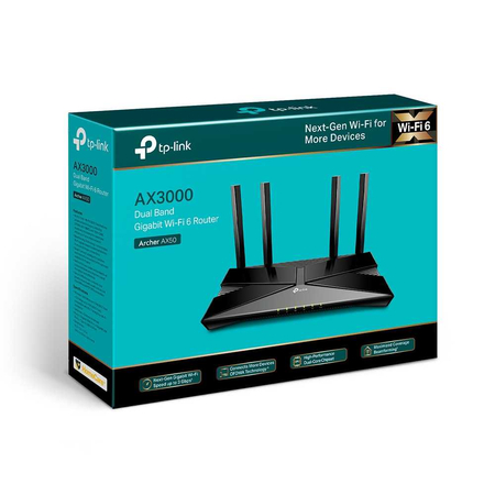 Роутер (Router) TP-Link Archer Archer AX50/AX3000 Dual-Band Wi-Fi 6