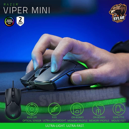 СКИДКА! RAZER VIPER MINI RGB/Вес 61грам ,DPI8500  мышка/мышь