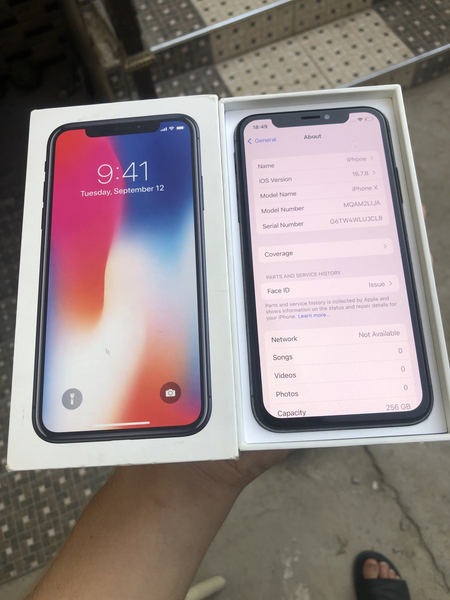 Iphone X black 256 gb