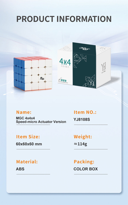Кубик Рубик MGC 4x4 UV и Micro Actuator