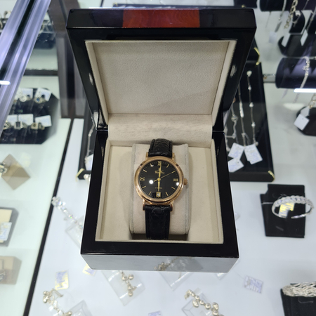 Часы Золотые Gold time Black 585