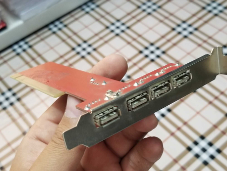Плата расширения PCI USB 2.0, 4 портовый