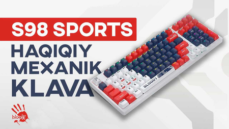 Игровая Клавиатура Bloody S98 Sports Navy [BLMS Red Plus Switch]