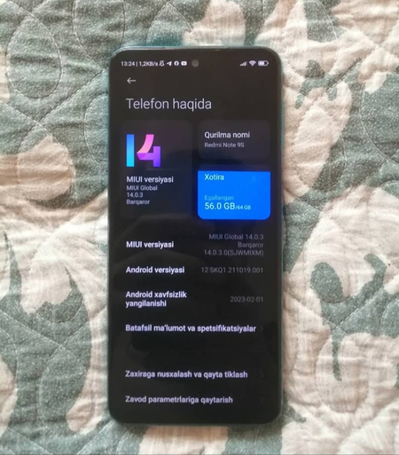 Redmi note 9 s 64/4