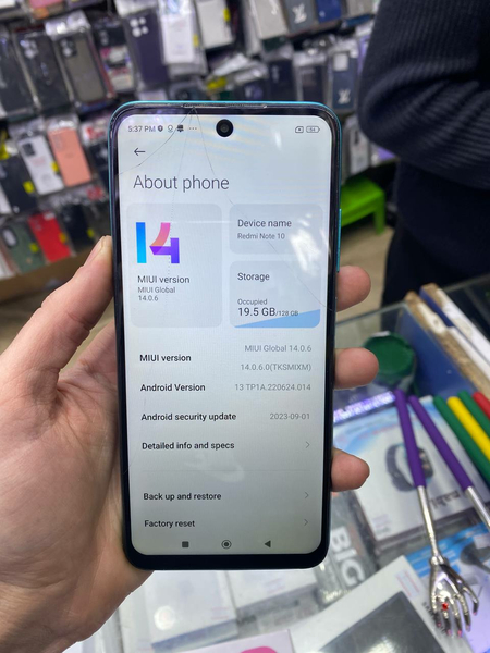 Redmi not 10 5G  pamet 128gb