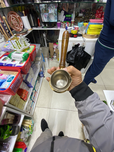 Бронзовая турка для кофе