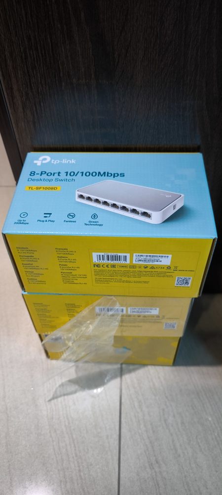 Коммутатор tp-link 8 port 10/100 Mbps