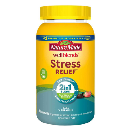 Л- Теанин+ Габа Nature Made Wellblends Stress Relief снятие стресса