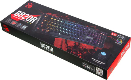 Проводная игровая клавиатура Bloody B820R BLACK (Blue Swich)