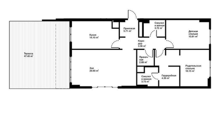 Продается квартира в ЖК Garden’s Residence 3/1/8 104м2