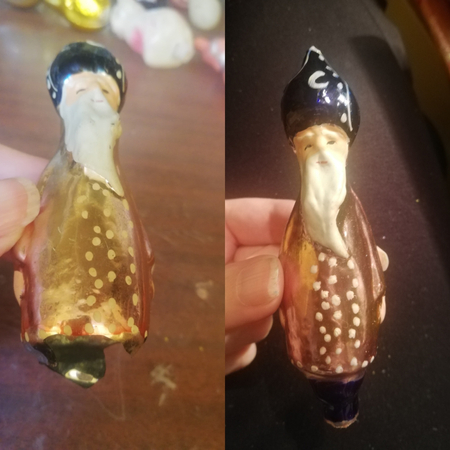 Реставрация ёлочных игрушек.